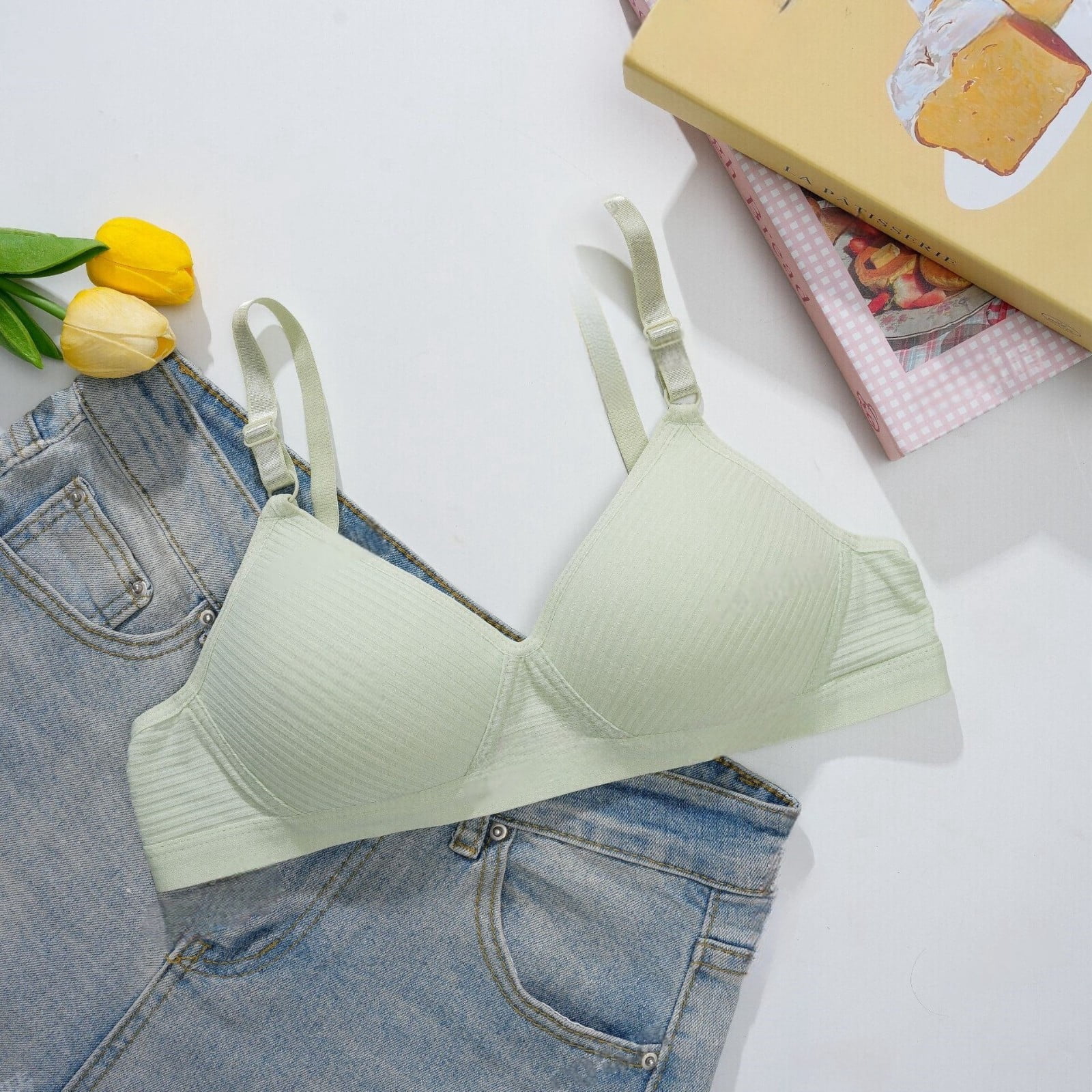 Sweet Home Farm Support Bras for Women Underwear Cotton Non Ring ...