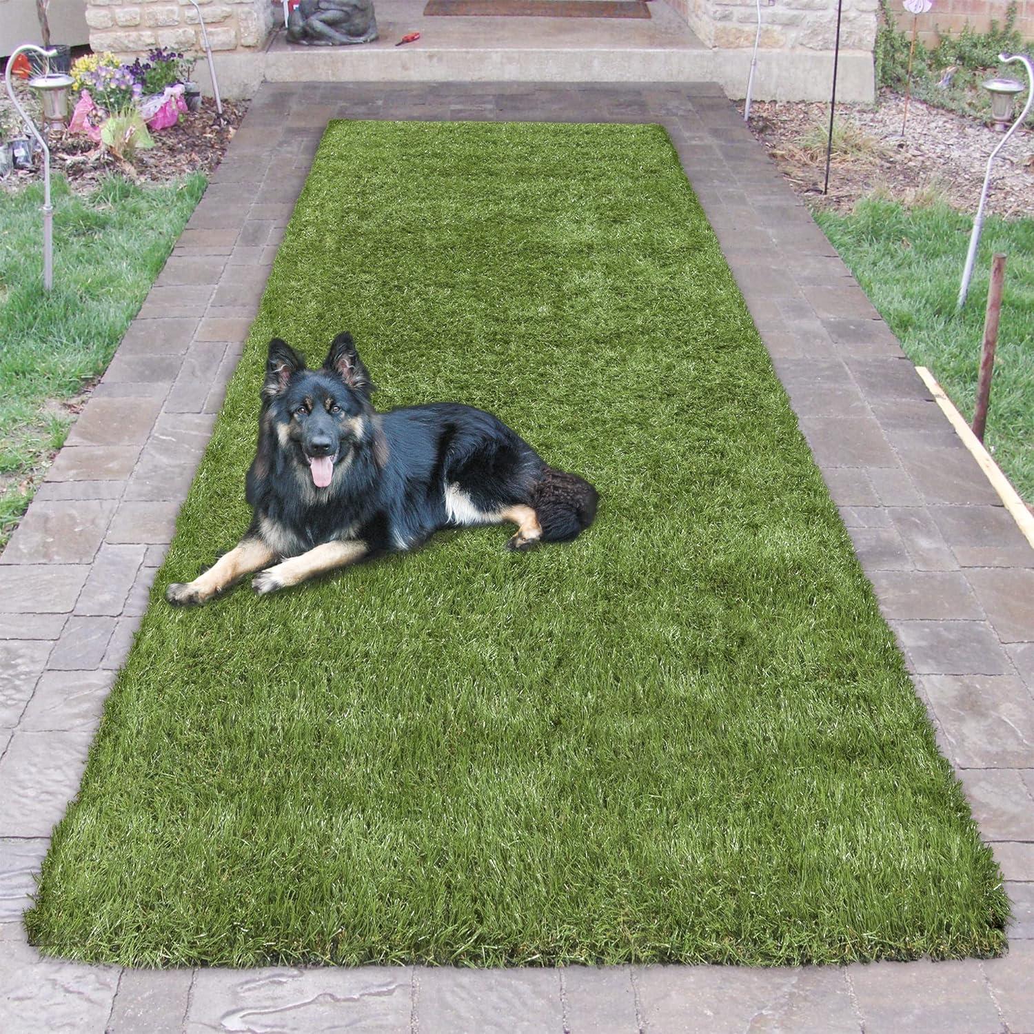 Sweet Home Stores Waterproof 3x10 Indoor/Outdoor Artificial Grass Rug ...