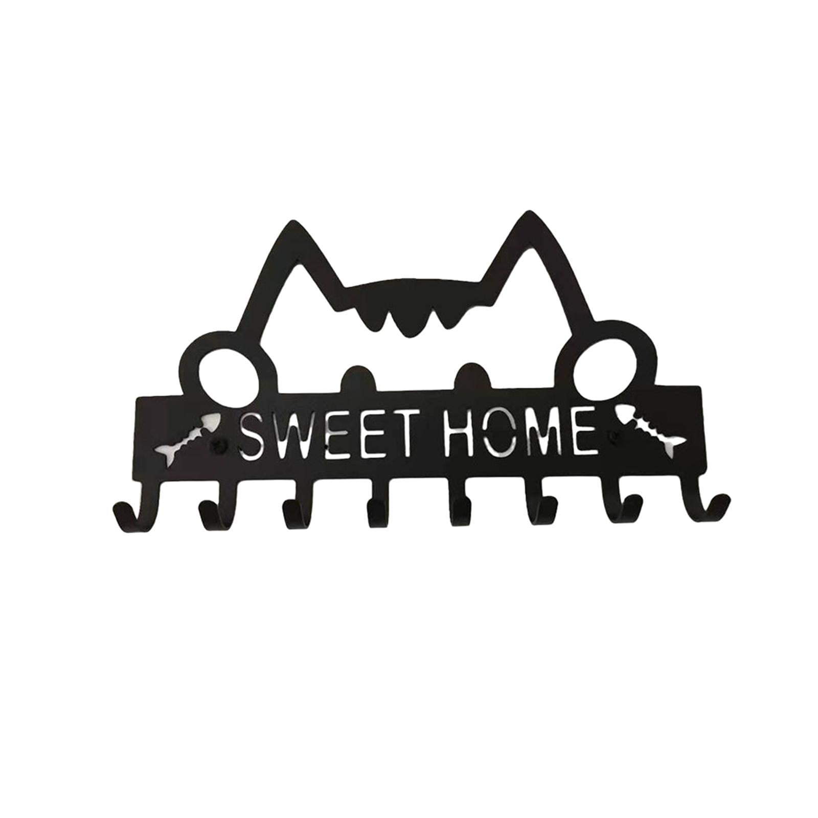 Sweet Home Unique Wall Mounted Organizer, Key Holder Hooks, Coat Rack ...