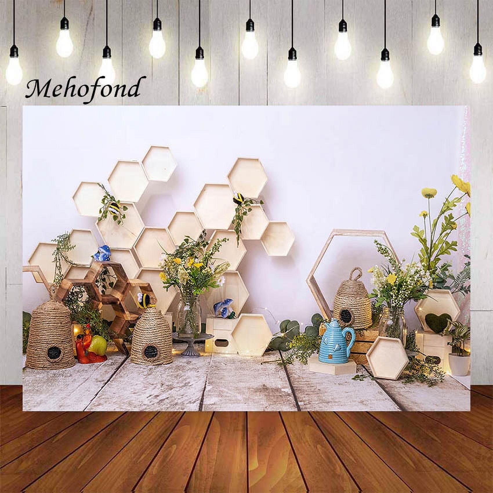 Sweet Hy Flowers Beehive Bee Girl 1st Birthday Party Cake Smash r ...