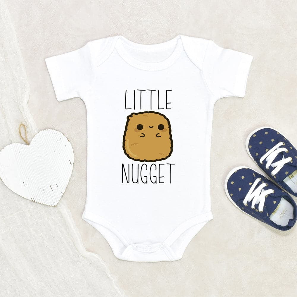 Sweet Infant Baby Onesie Newborn Baby Clothes Adorable Little Nugget ...