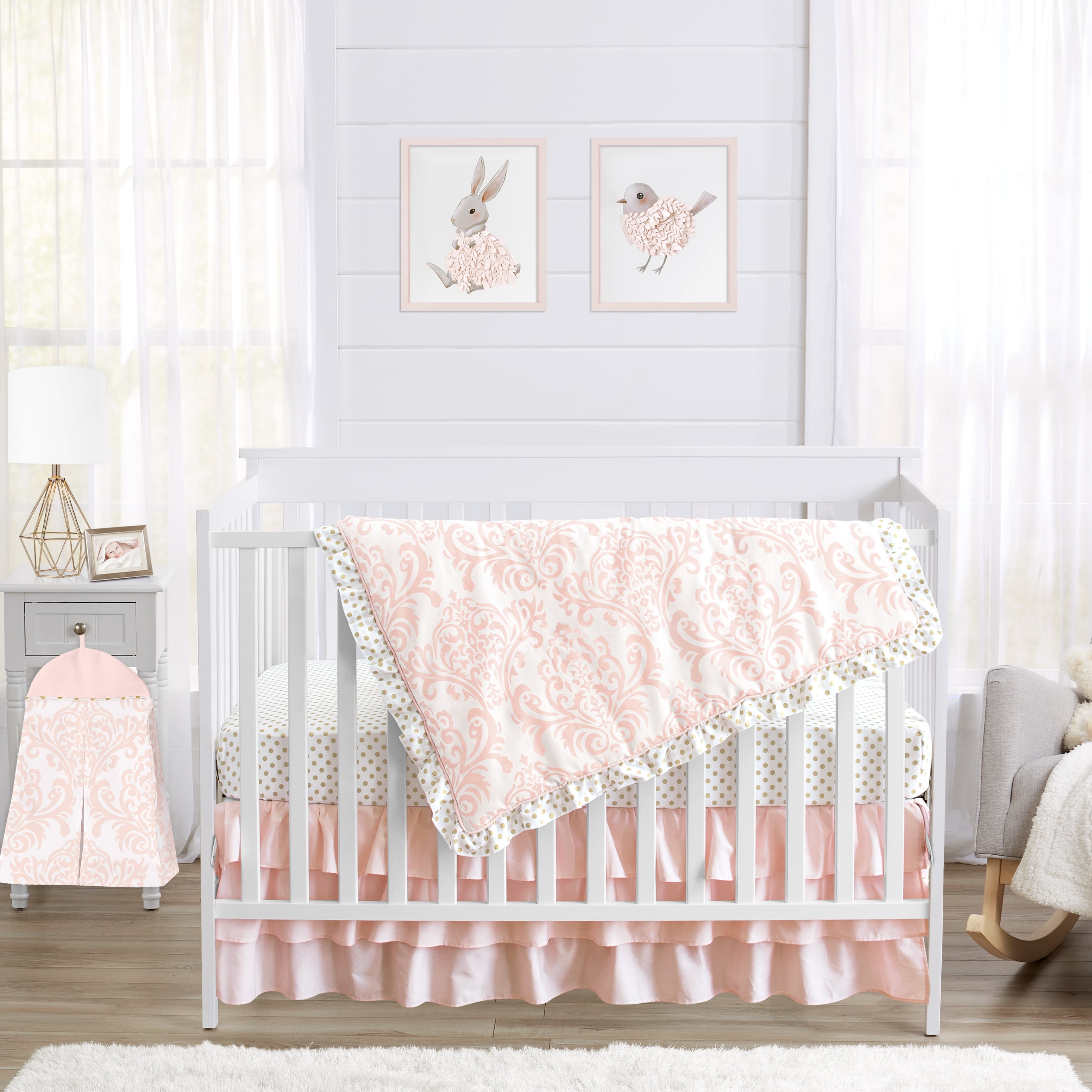 Sweet Jojo Designs Amelia Baby Bedding 4 Piece Crib Set - Walmart.com