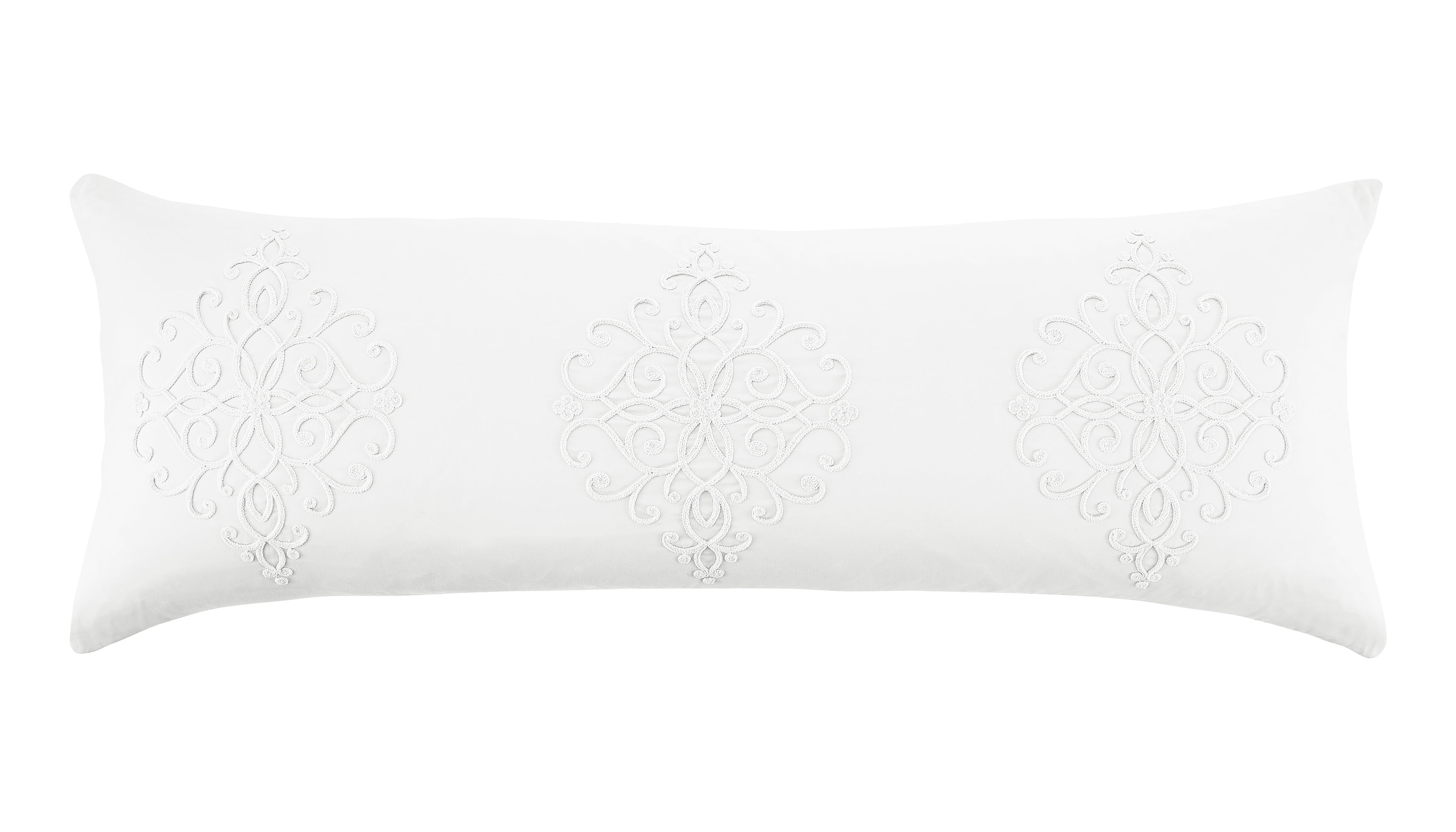 Sweet Jojo Designs Bohemian White Body Pillow Cover Case 54x20 (Pillow ...