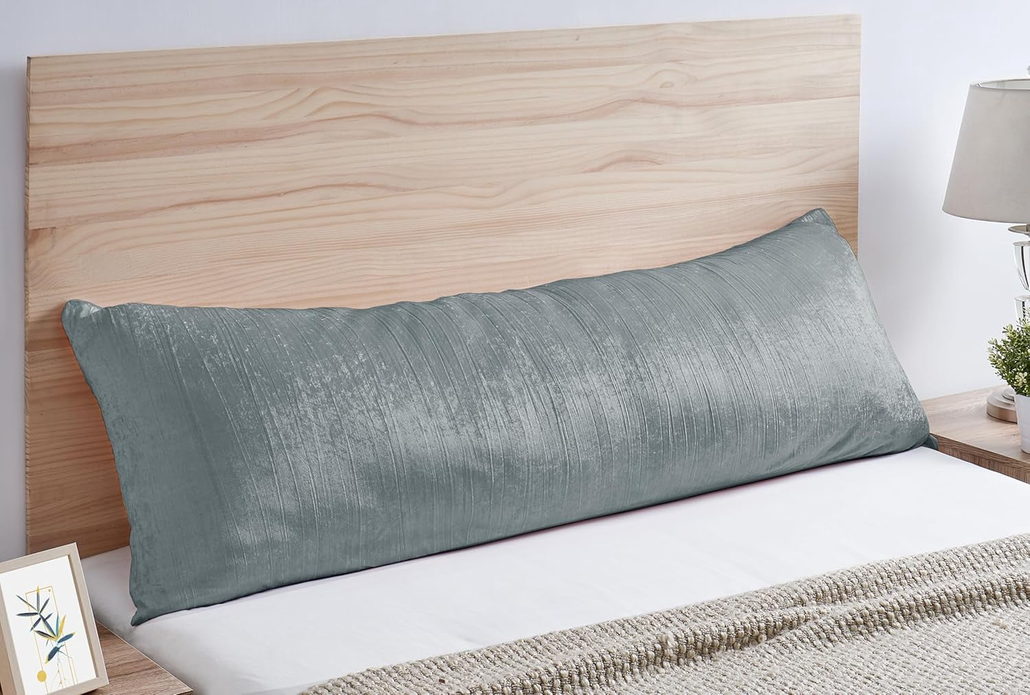 Sweet Jojo Designs Grey Boho Chic Vintage Velvet Neutral Body Pillow ...
