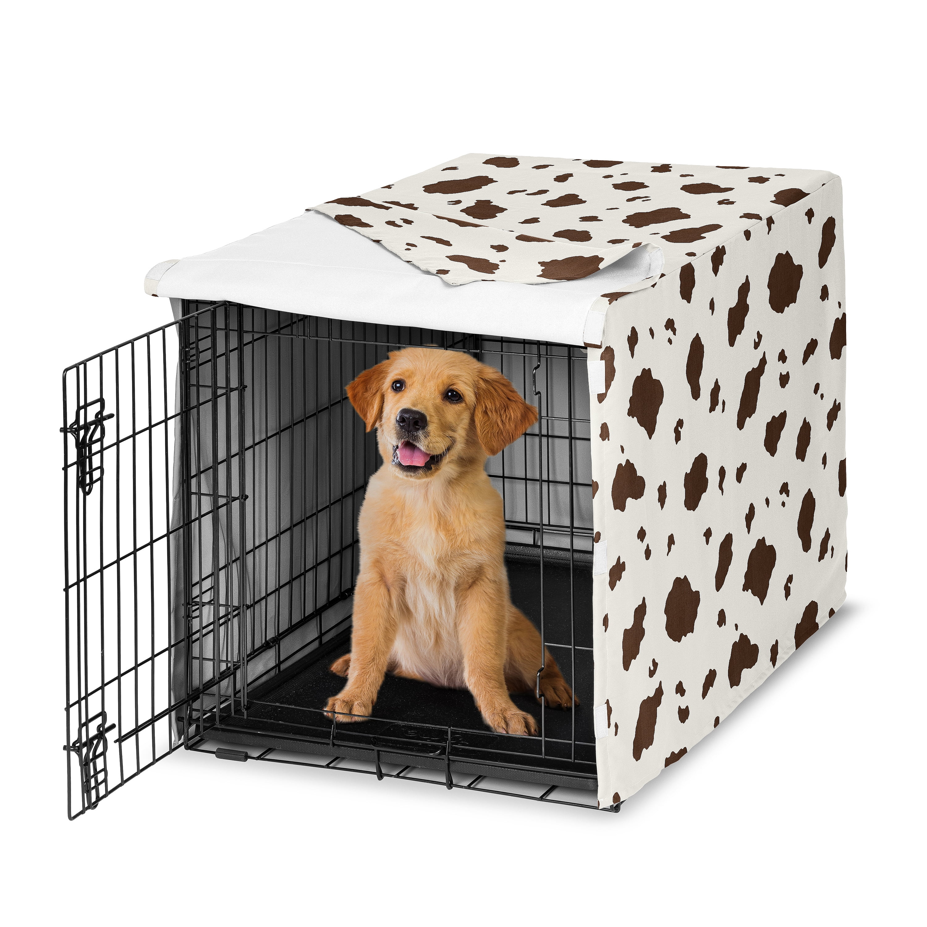 Sweet Jojo Designs Wild West Cow Print Dog Crate Kennel Cover 36in ...
