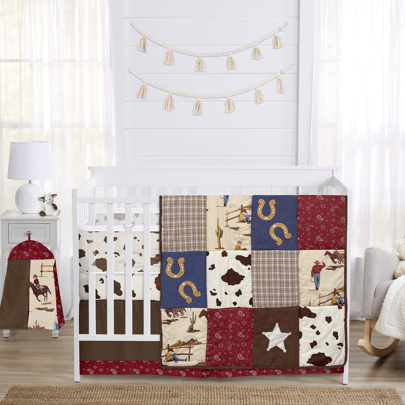 Sweet Jojo Designs 6 Piece Crib Bedding + BreathableBaby Breathable ...