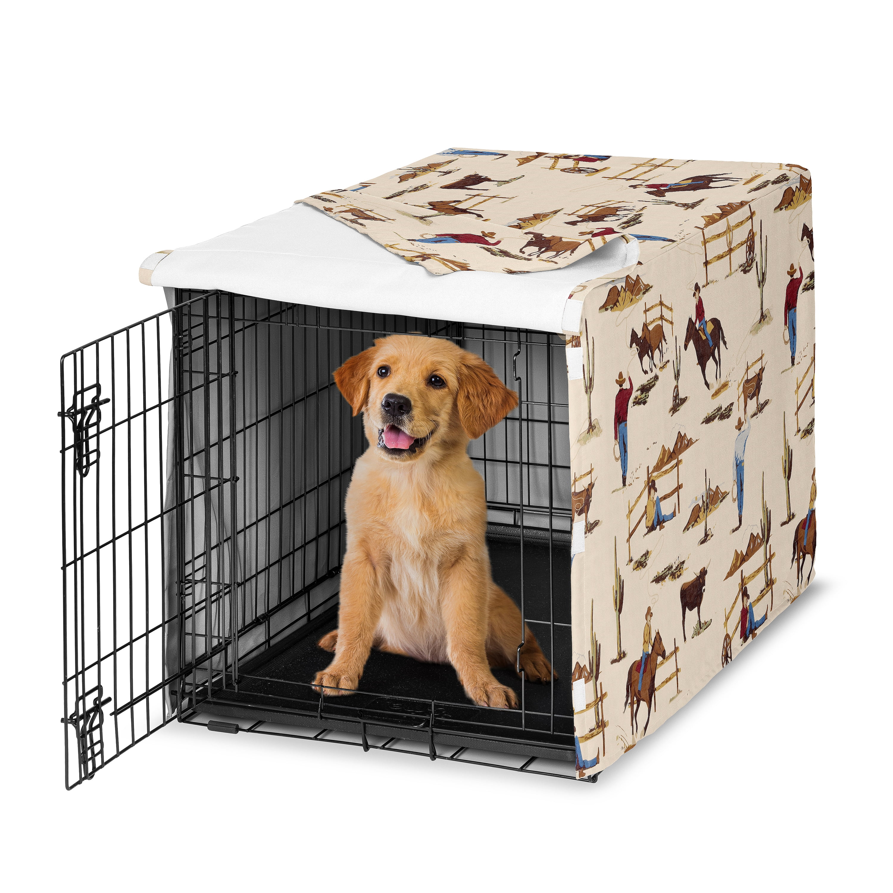 Sweet Jojo Designs Wild West Cowboy Dog Crate Kennel Cover 36in ...