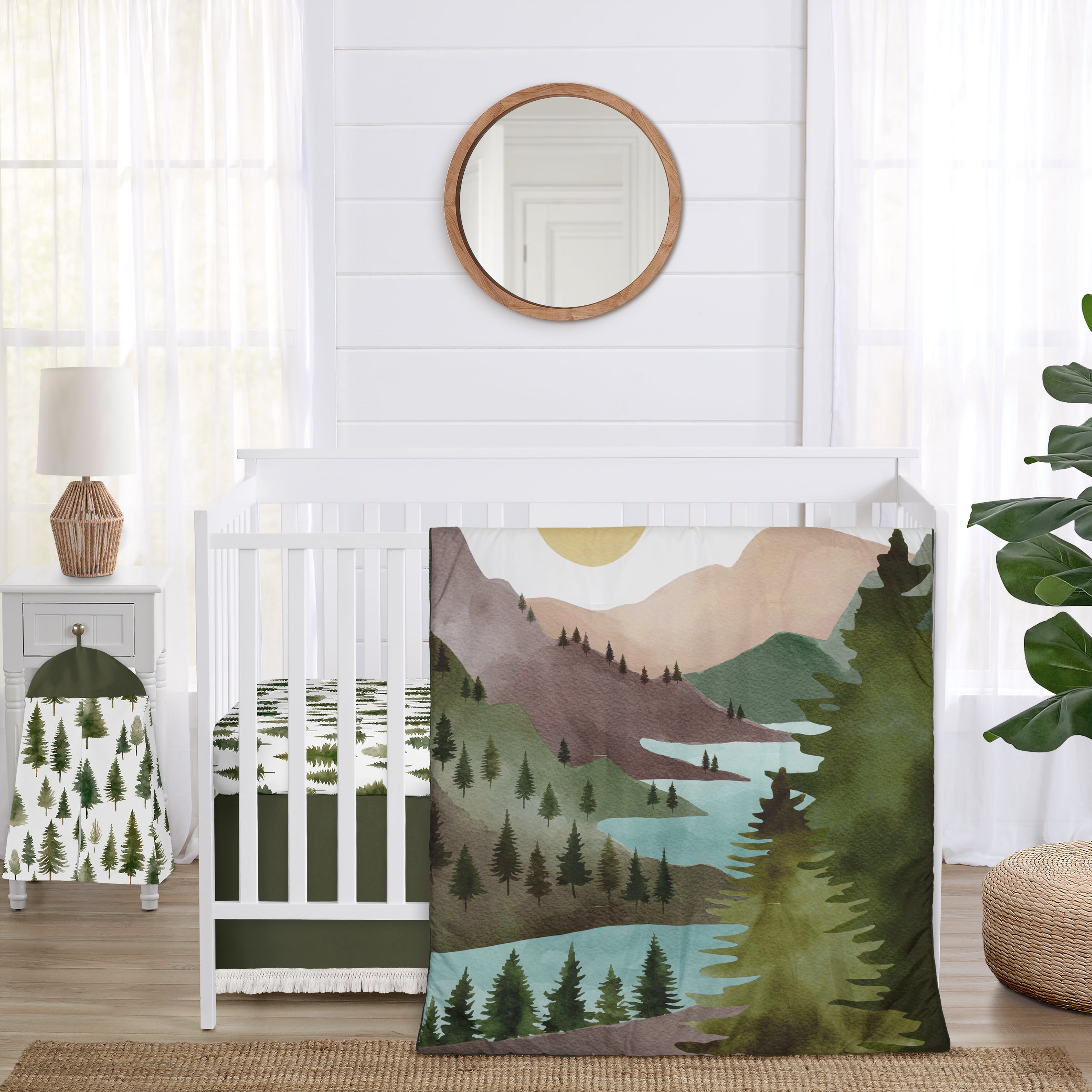 Sweet Jojo Designs Woodland Pine Tree Boy or Girl Gender Neutral Unisex ...
