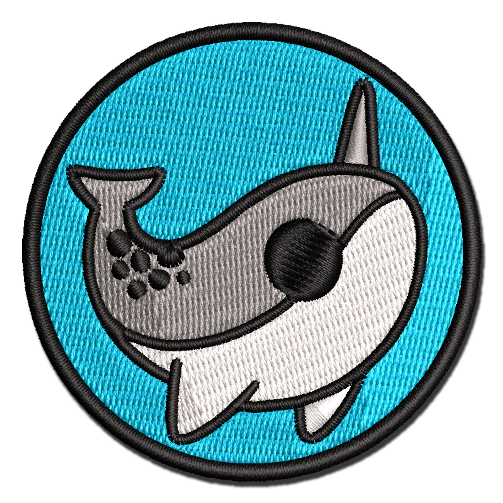 Sweet Kawaii Chibi Narwhal Applique Multi-Color Embroidered Hook & Loop ...