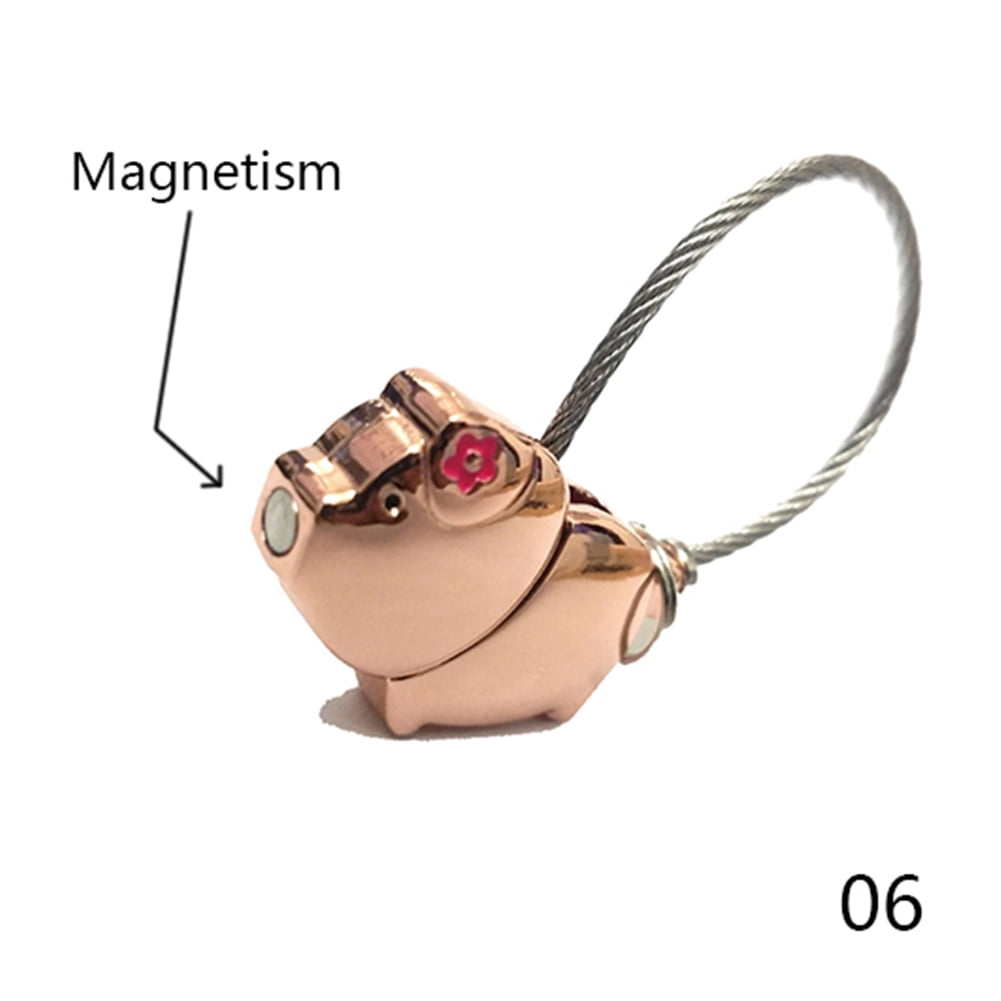 Sweet Kiss Piggies Keychain with Magnetism Cute Kiss Pigs Couple ...