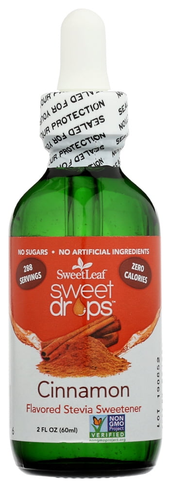 Sweet Leaf Organic Liquid Sweetener- Stevia Cinnamon Sweet Drops, 2 Fl ...