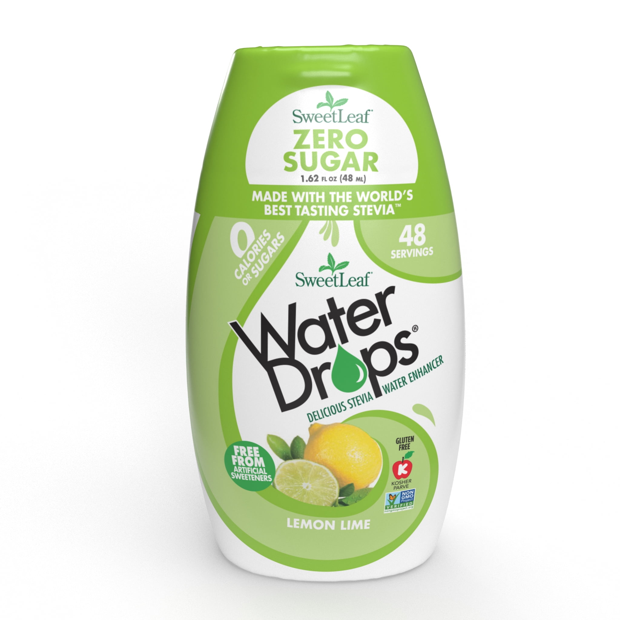 Sweet Leaf Sugar-Free Water Drops, Lemon Lime Flavor without Artificial Sweeteners, 1.62 Fz ...