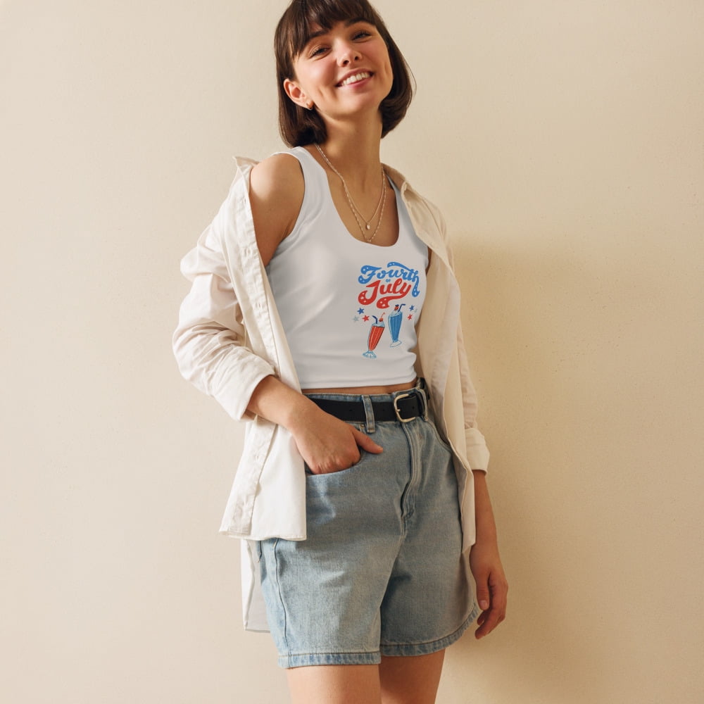 Sweet Liberty Ice Cream Float Crop Top (S) - Walmart.com