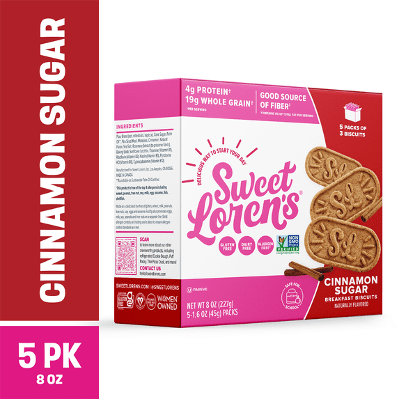 Sweet Loren's Breakfast Biscuits, Cinnamon Sugar, 15ct - Walmart.com