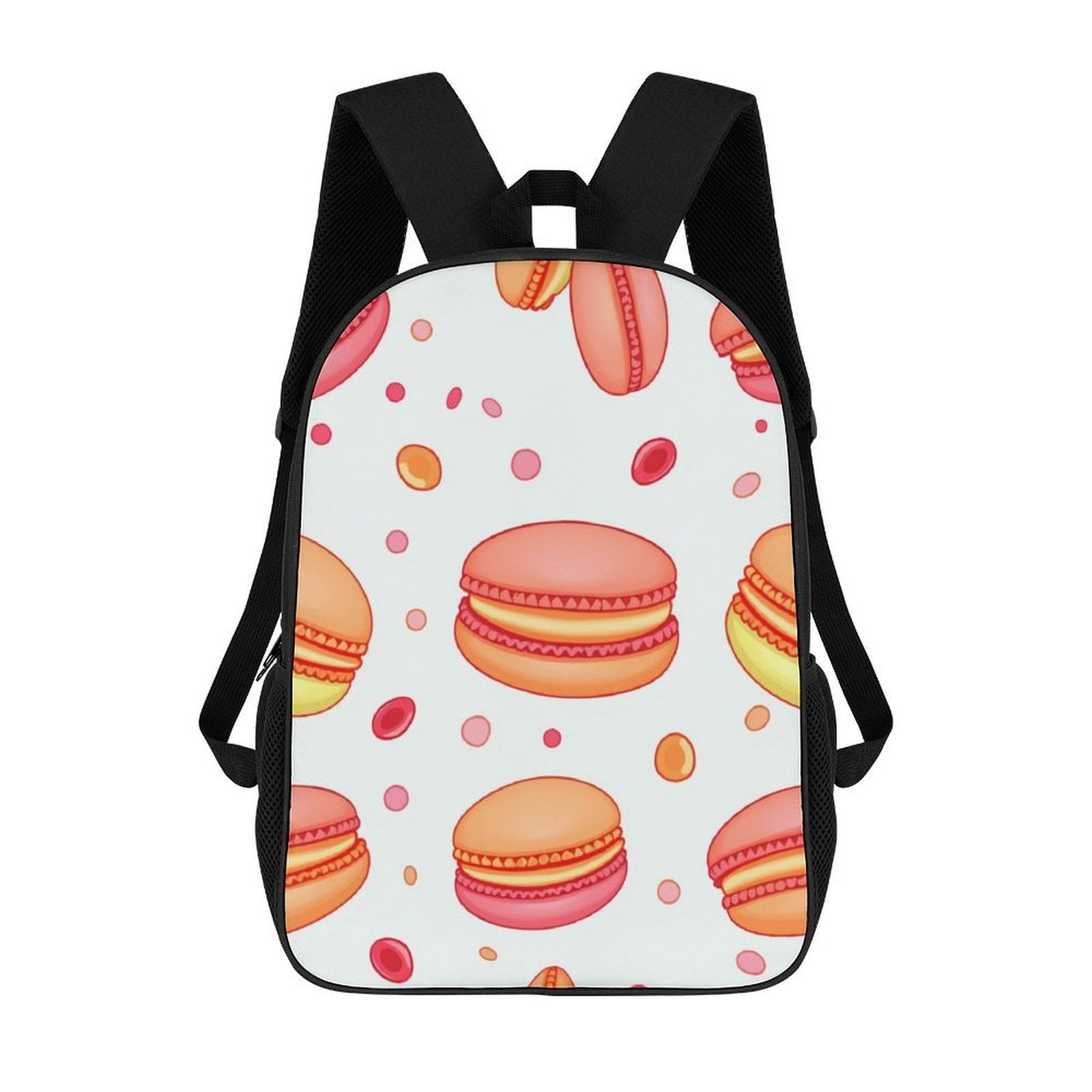 Sweet Macaron Pattern Backpacks For Teenagers Backpacks 17 Inch ...