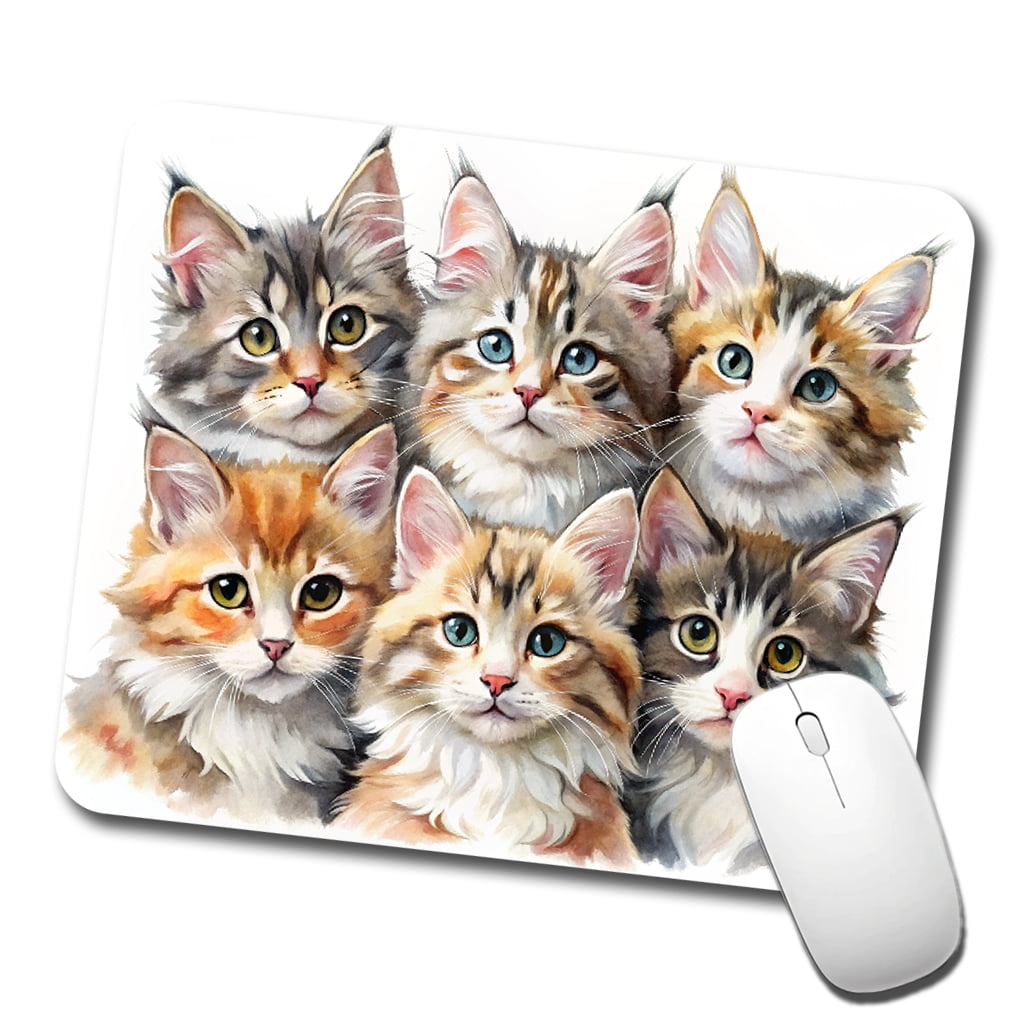 Sweet Maine Coon Cats Mouse Pad Low Profile Gaming Mat - Walmart.com