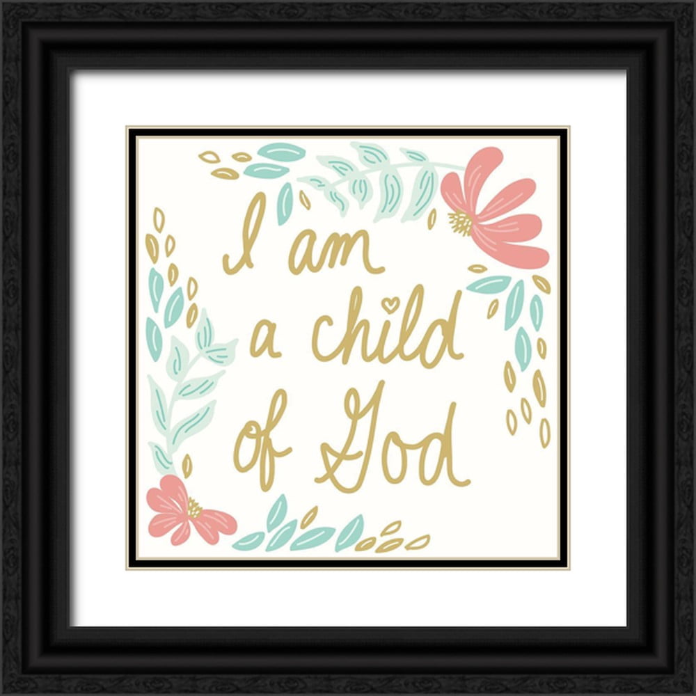 Sweet Melody Designs 12x12 Black Ornate Wood Framed with Double Matting ...