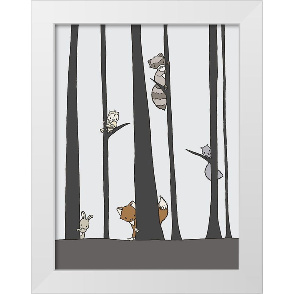 Sweet Melody Designs 12x14 White Modern Wood Framed Museum Art Print ...