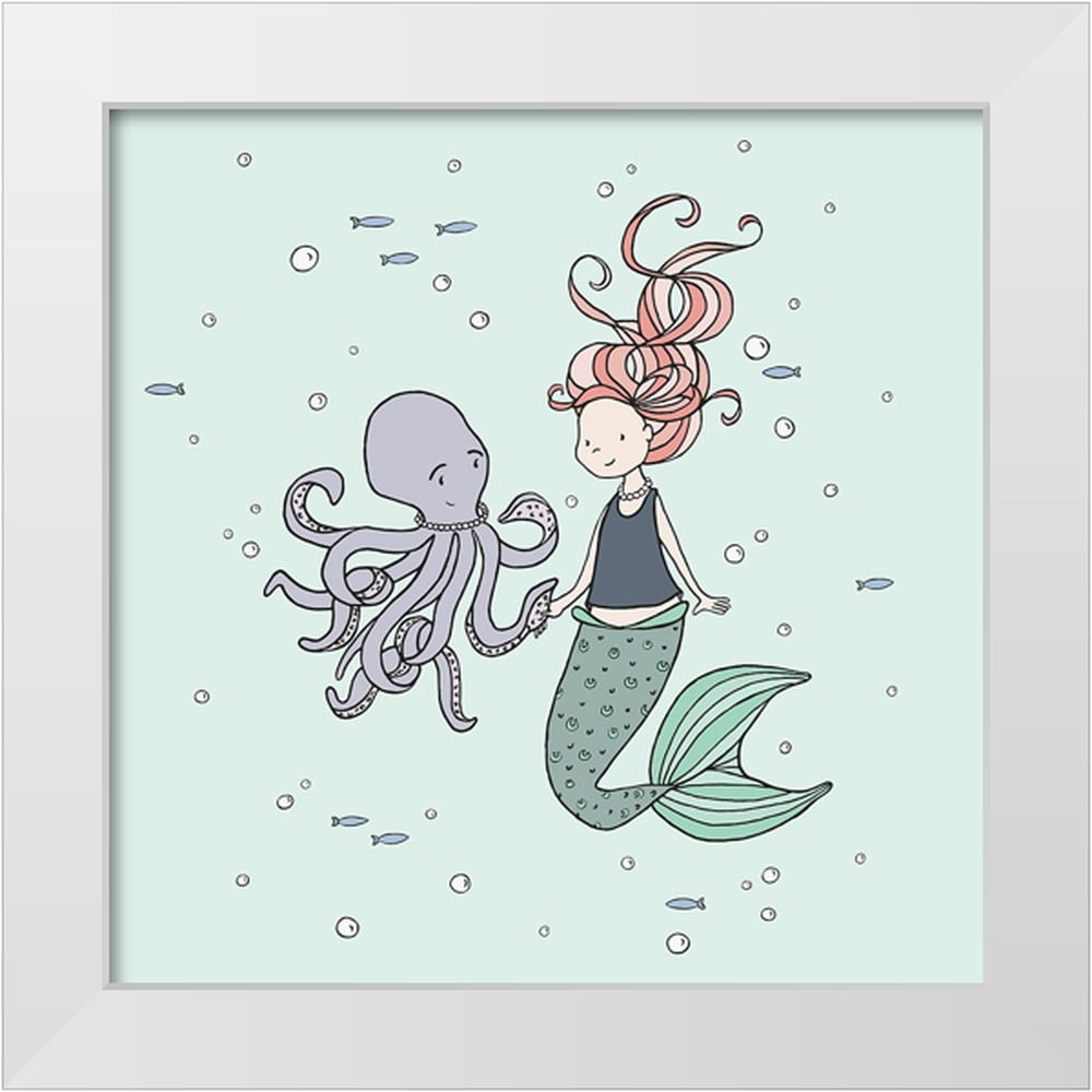 Sweet Melody Designs 15x15 White Modern Wood Framed Museum Art Print ...