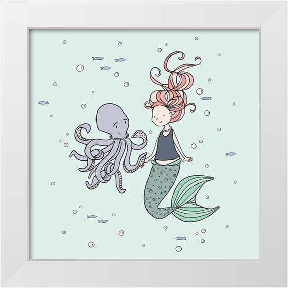 Sweet Melody Designs 15x15 White Modern Wood Framed Museum Art Print ...