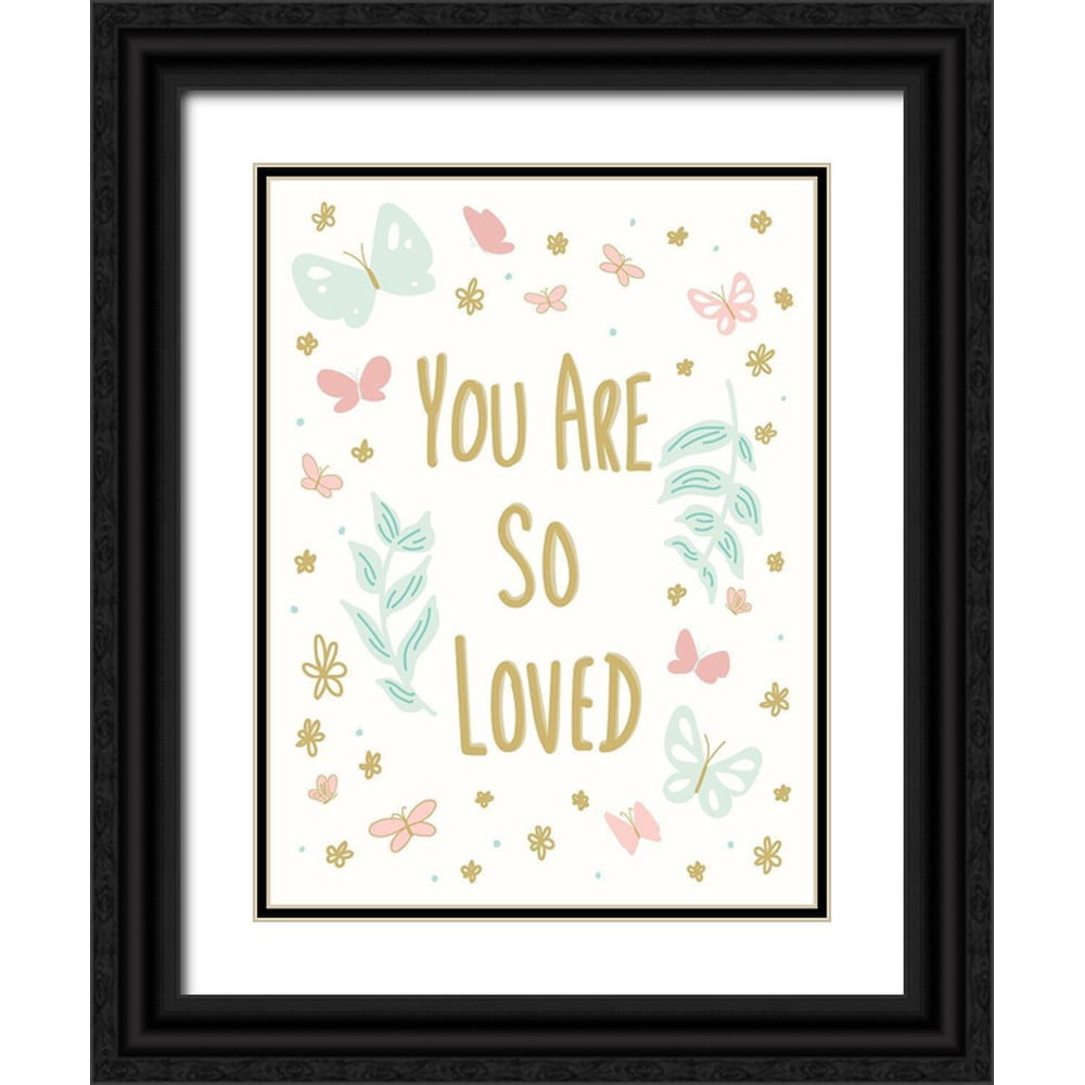 Sweet Melody Designs 19x24 Black Ornate Wood Framed with Double Matting ...
