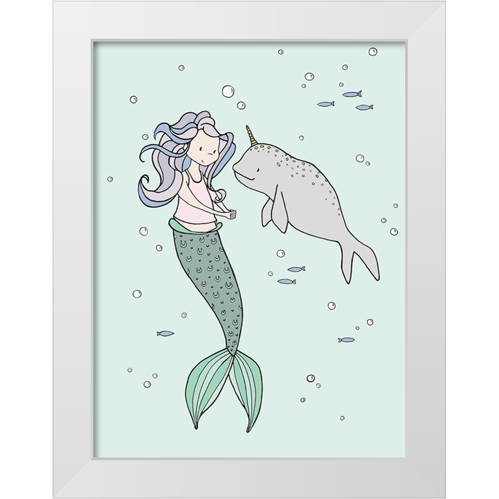 Sweet Melody Designs 19x24 White Modern Wood Framed Museum Art Print ...