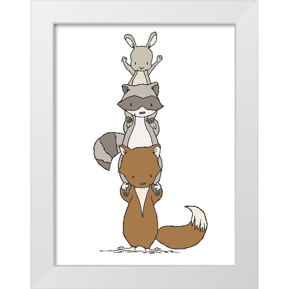 Sweet Melody Designs 19x24 White Modern Wood Framed Museum Art Print ...