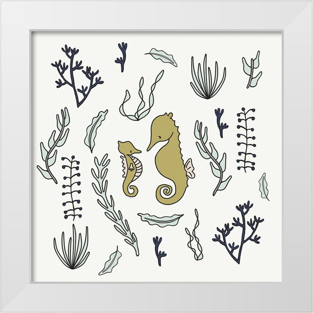 Sweet Melody Designs 20x20 White Modern Wood Framed Museum Art Print ...