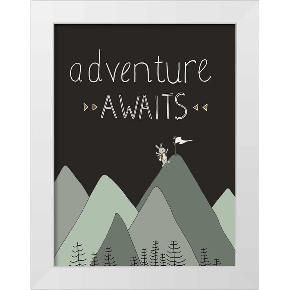 Sweet Melody Designs 25x32 White Modern Wood Framed Museum Art Print ...