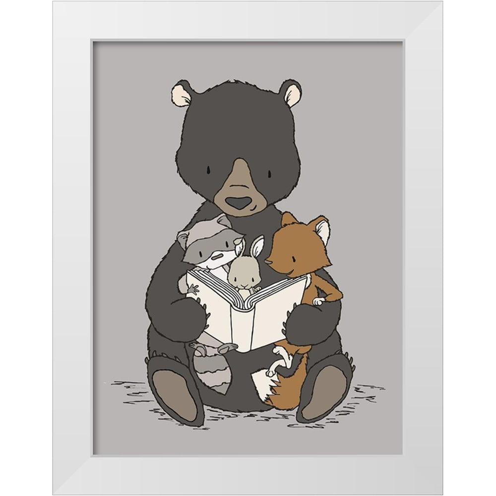 Sweet Melody Designs 25x32 White Modern Wood Framed Museum Art Print ...