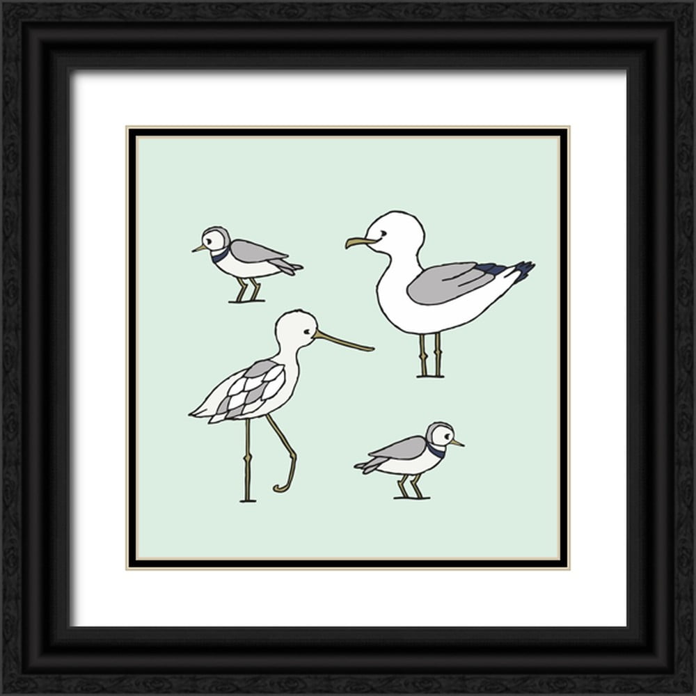 Sweet Melody Designs 26x26 Black Ornate Wood Framed with Double Matting ...