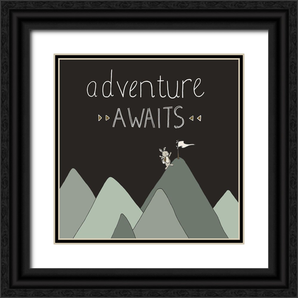 Sweet Melody Designs 26x26 Black Ornate Wood Framed with Double Matting ...