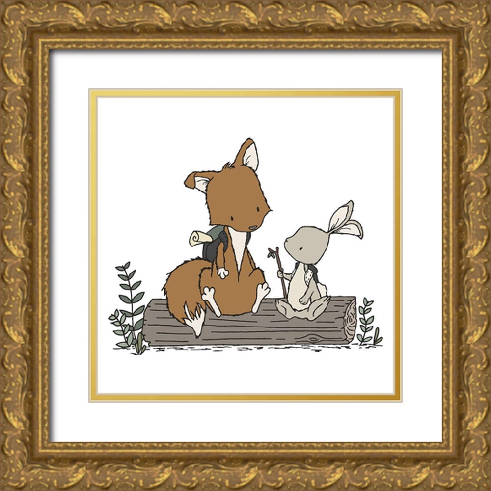 Sweet Melody Designs 26x26 Gold Ornate Wood Framed with Double Matting ...