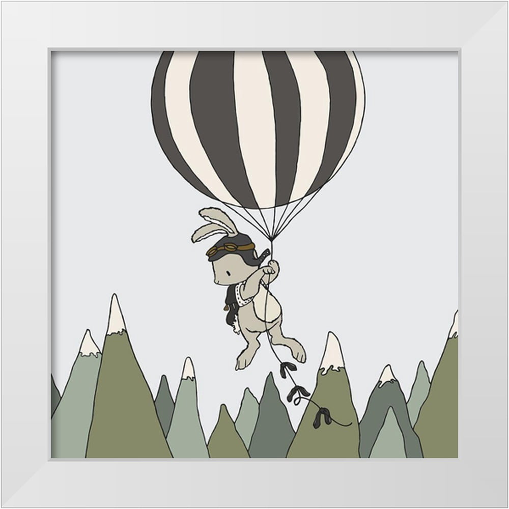 Sweet Melody Designs 26x26 White Modern Wood Framed Museum Art Print ...