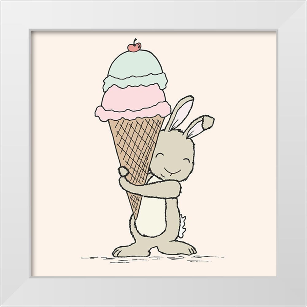 Sweet Melody Designs 26x26 White Modern Wood Framed Museum Art Print ...