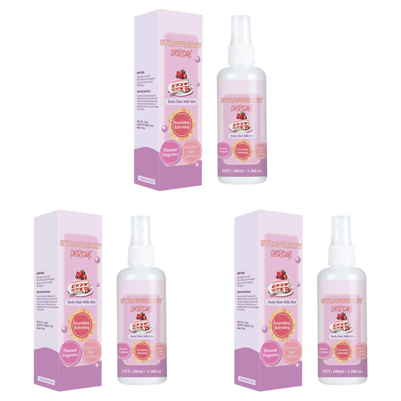 Sweet Milk Body Mist with Strawberry Shortcake Vanilla Cream Puff ...