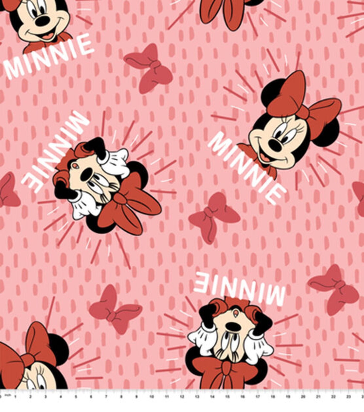 Sweet Minnie Badge Fleece Fabric - Walmart.com