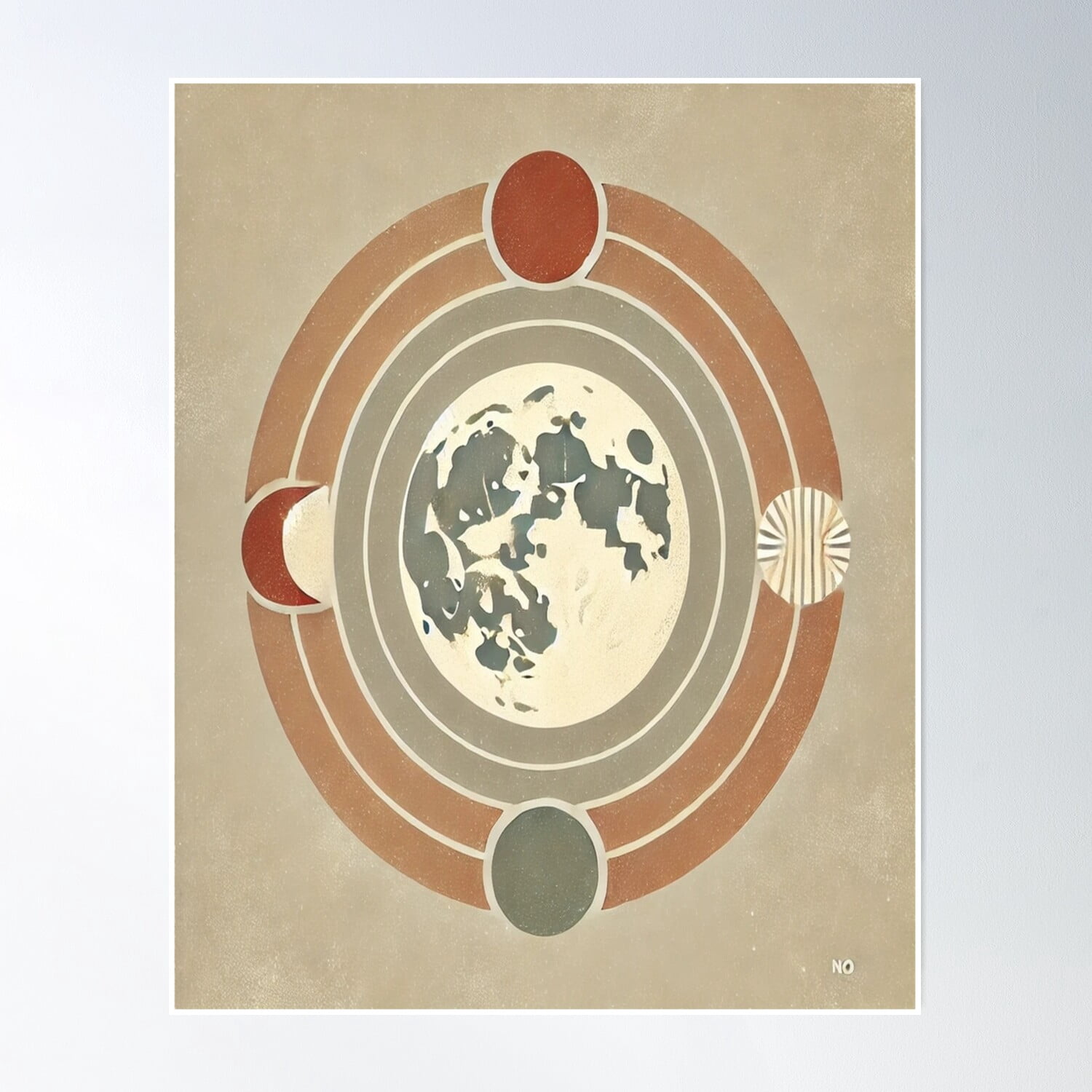 Sweet Moon – Celestial Balance Poster Wall Art, Modern Wall Decor ...