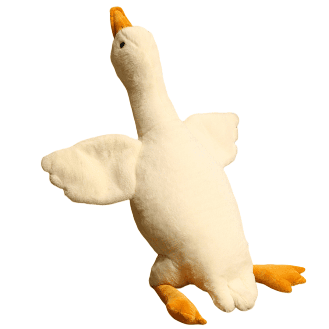 Sweet Mu Cheng-51.2" Farm-Themed Giant Goose Plush Toy, Realistic Plush ...