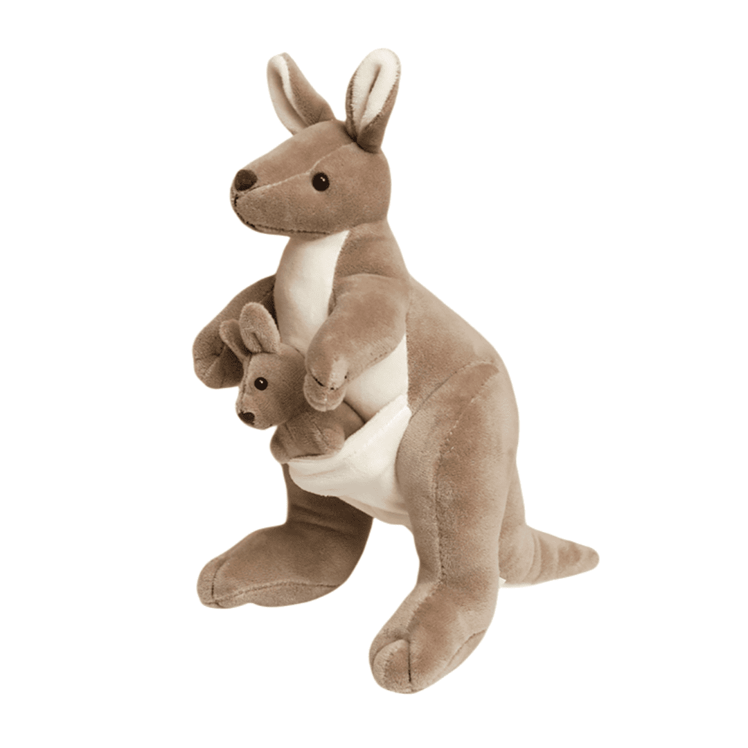 Sweet Mu Cheng-Soft Stuffed Animal - Mother and Child Kangaroo Plush ...