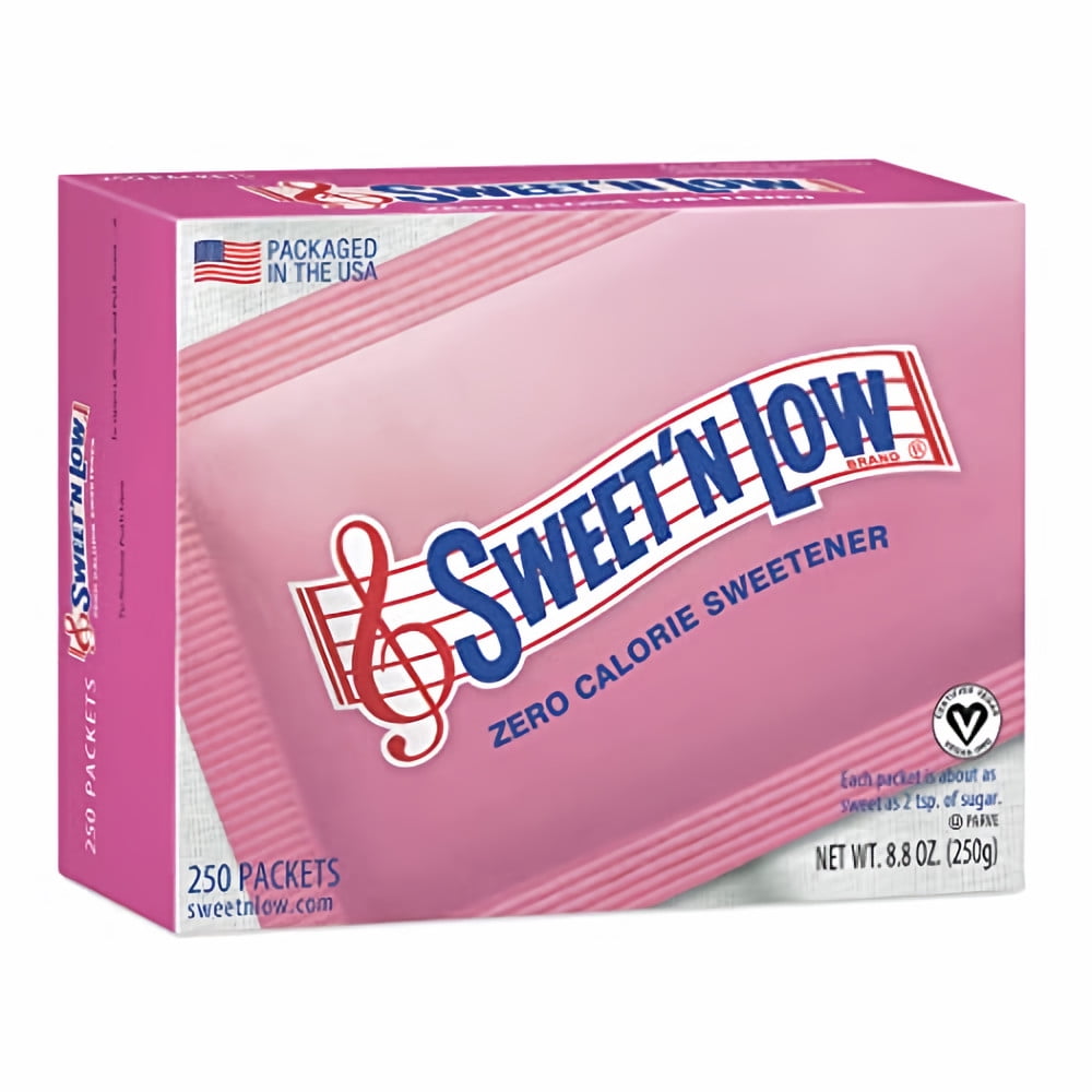Sweet'N Low Zero Calorie Sweetener 250 Count 8.8 oz (Pack of 12 ...