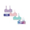 Sweet & Sassy Girls’ Training Bra – 5 Pack Cotton Stretch Crop Cami ...