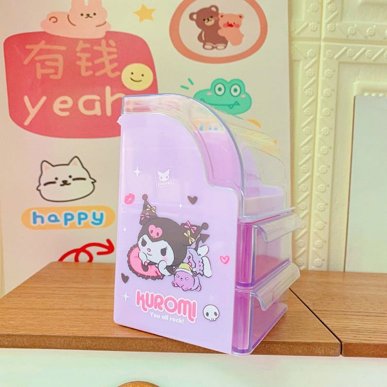 Sweet New Sanrio My Melody Cinnamoroll Anime Kawaii Desktop Storage Box ...