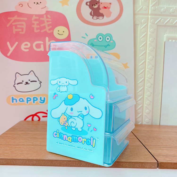 Sweet New Sanrio My Melody Cinnamoroll Anime Kawaii Desktop Storage Box ...