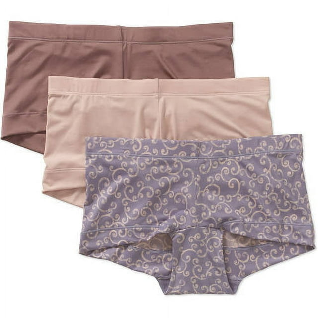 Sweet Nothings Women's Boyshort Panties - 3 Pack - Walmart.com