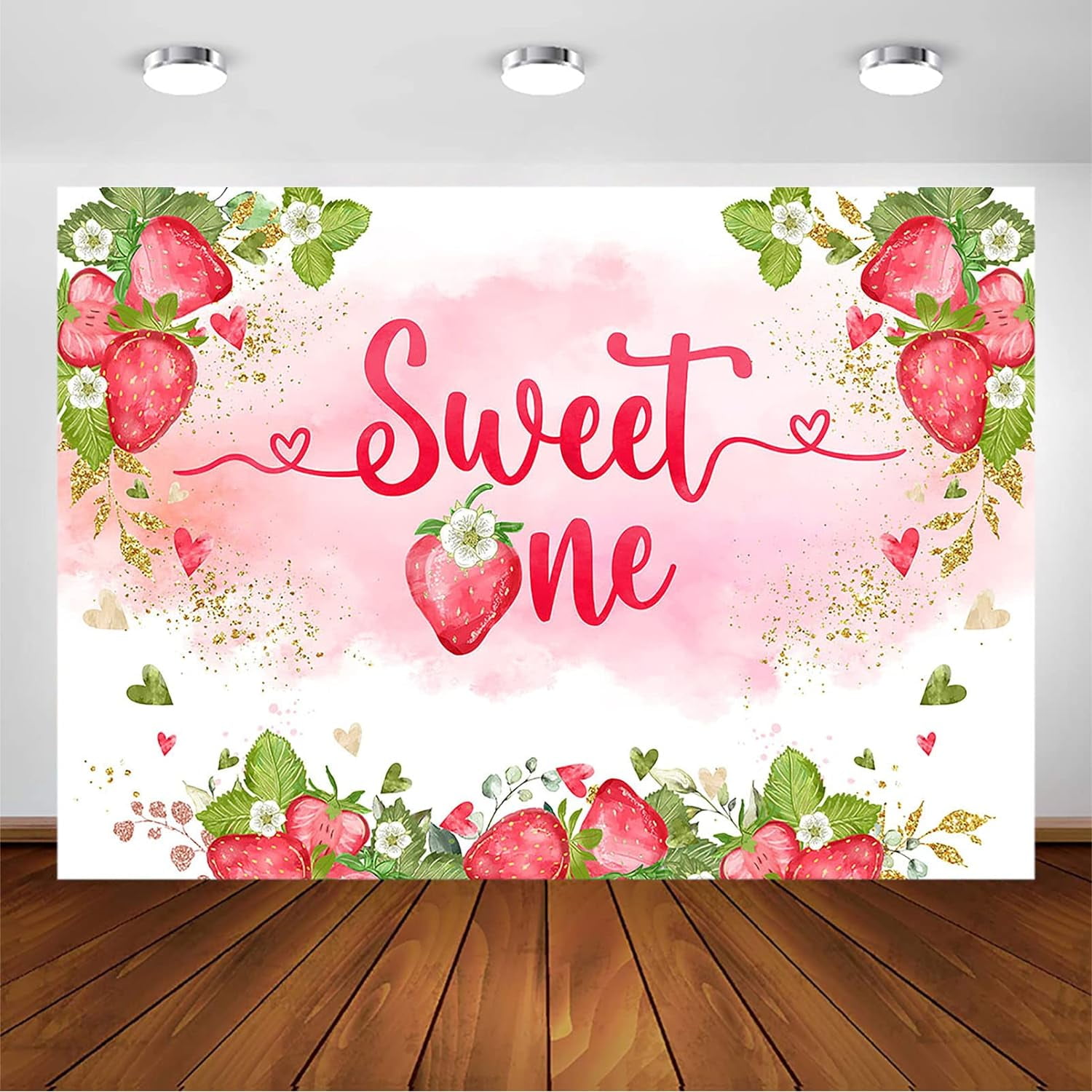 Sweet One Backdrop Berry Sweet One Birthday Party Decorations ...