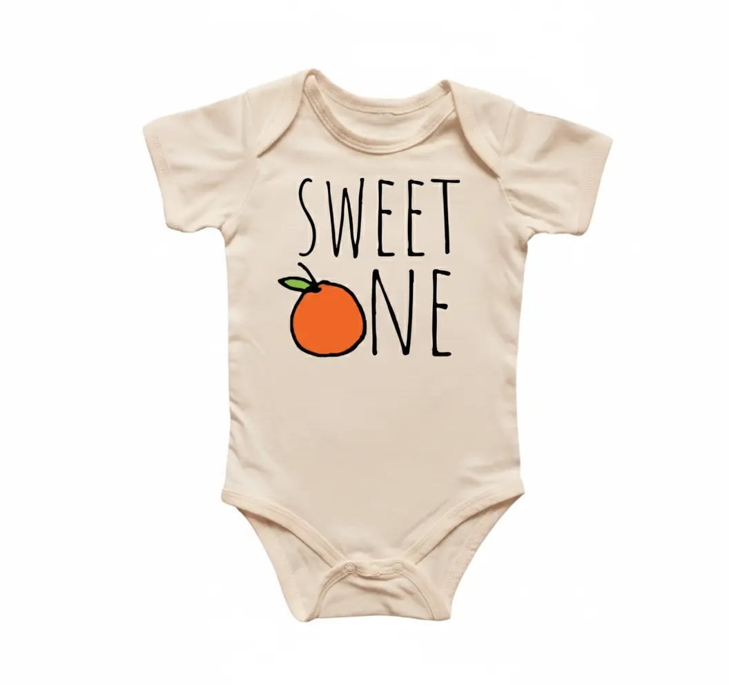 Sweet One Birthday Orange Newborn Baby Bodysuit - Walmart.com
