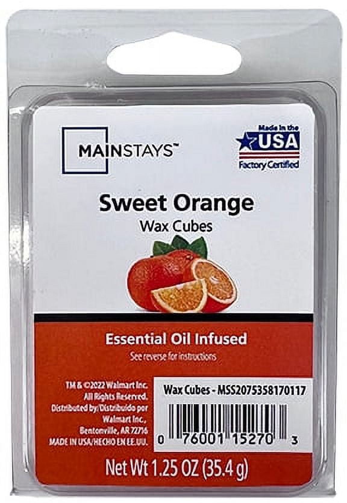 Mainstays Sweet Orange Essential Oil Wax Melts 1.25 oz Cubes - Walmart.com
