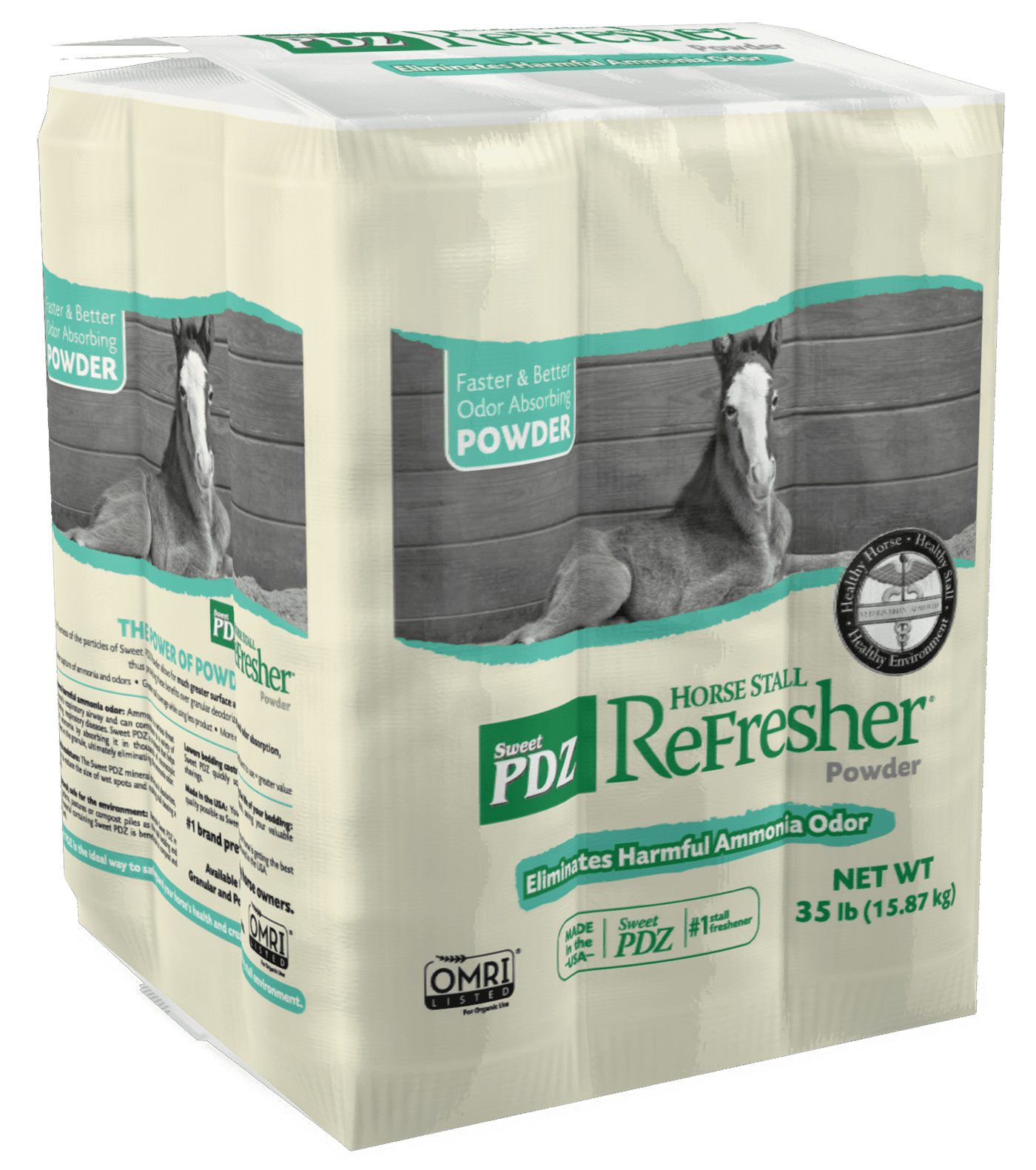 Sweet PDZ SWEET PDZ POWDER Horse Stall Refresher, Non-Toxic Mineral ...
