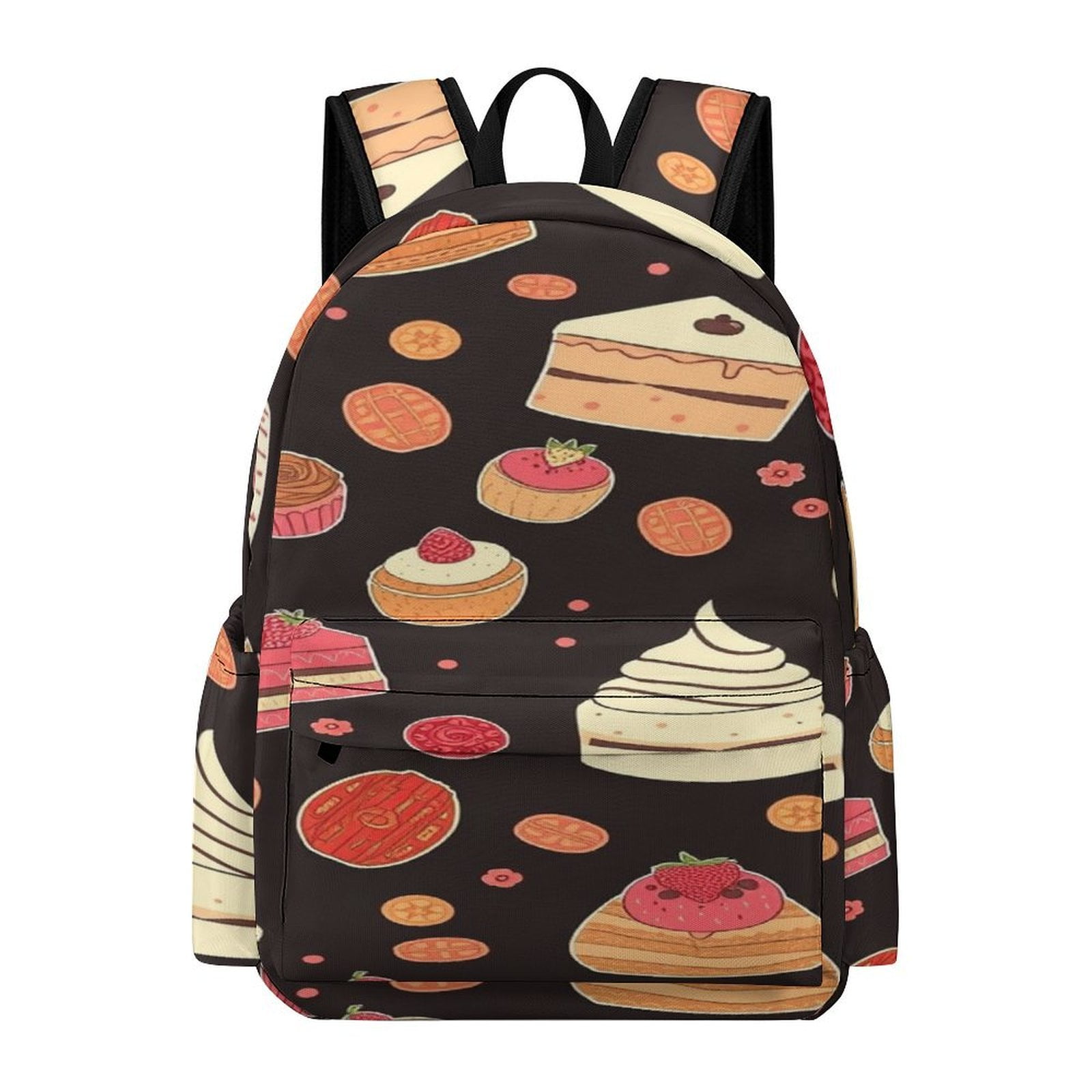 Sweet Pastry Pattern Backpack Teenagers Student School Bags Laptop ...